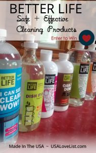 Giveaway: Better Life Cleaning Products • USA Love List