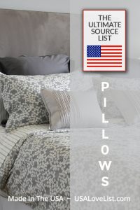 Made in USA Pillows: The Ultimate Source List • USA Love List