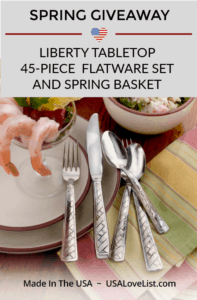 Giveaway: Made in USA Liberty Tabletop Weave 45 Piece Flatware Set and ...