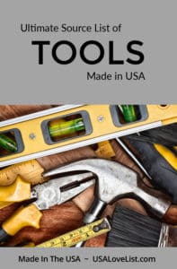 American Made Tools: A USA Love List Source Guide