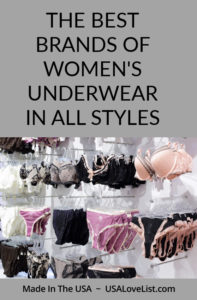 Best American-Made Brands of Women's Underwear in All Styles • USA Love ...